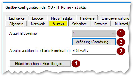 Register Anzeige