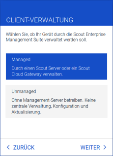 Neue Geräte einbinden / Standard